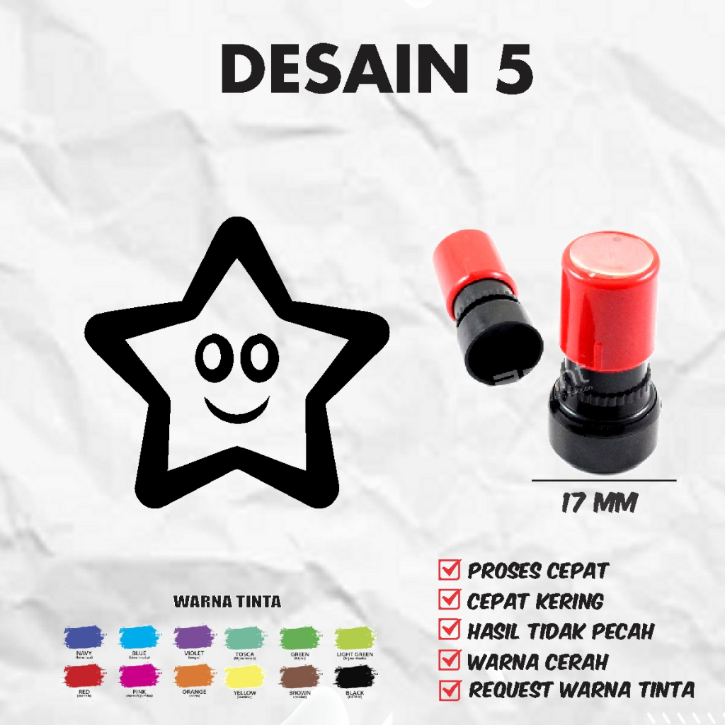 Jual Stempel Nilai Guru TK SD MI PAUD / Stempel Bintang / Stempel ...