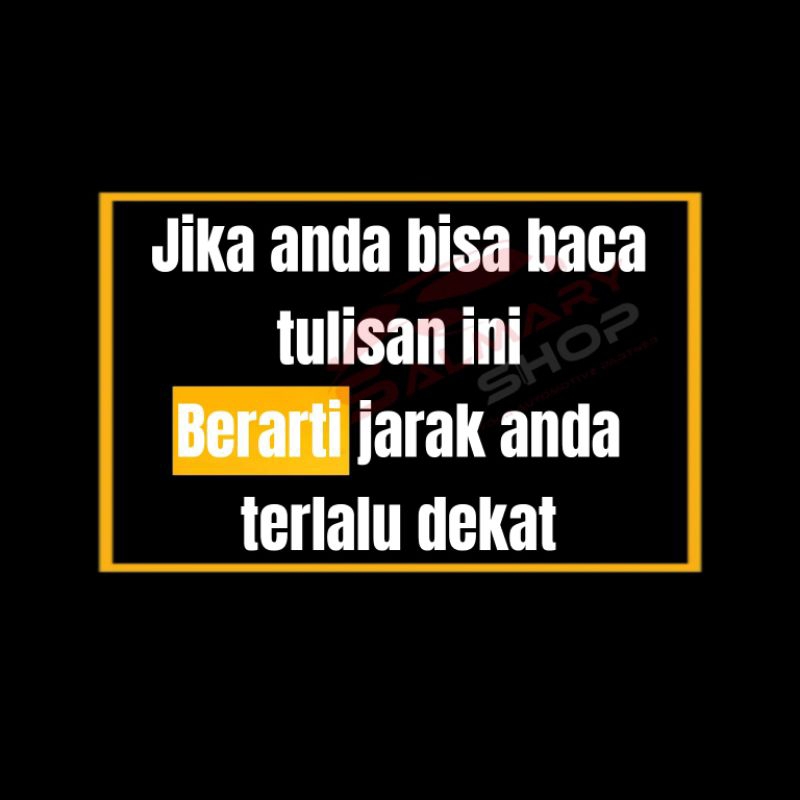 Jual Cuting Stiker Belakang Mobil Truk Bis Angkot Pickup Kata Kata Lucu ...