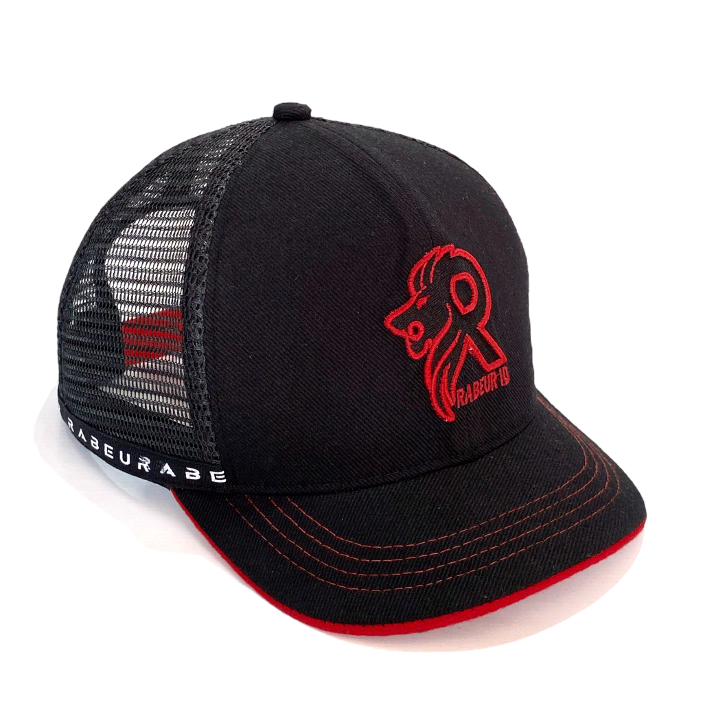 Jual Topi Trucker Hat Black Original Visor Pendek Topi Hitam Motif Topi ...