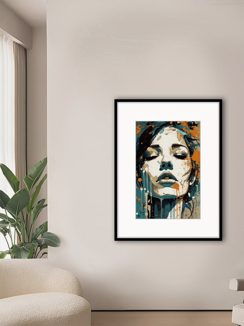 Jual Poster Blok + Frame Aesthetic Shopia Lukisan Cetak 70x50cm ...