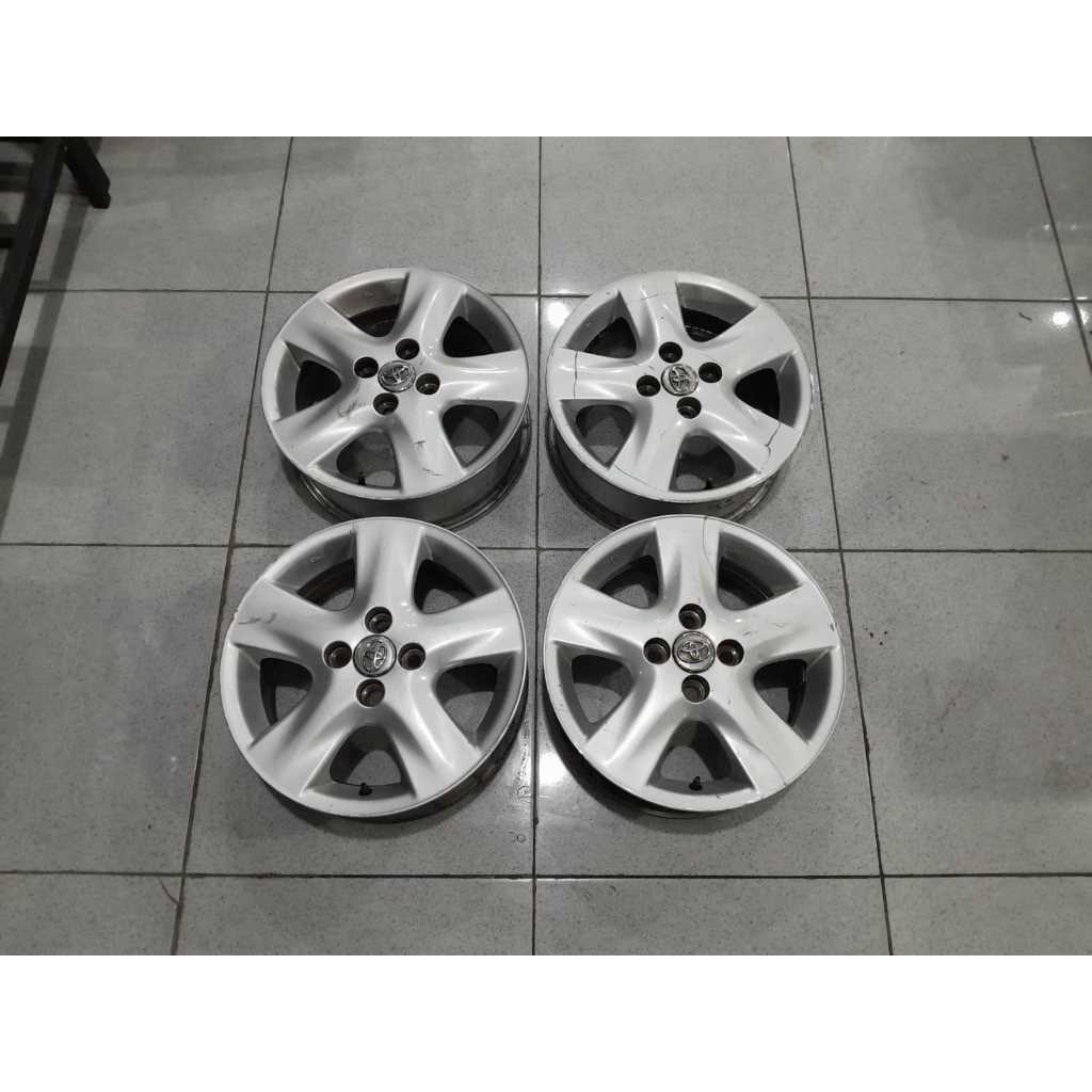 Jual VELG MOBIL BEKAS ORI YARIS RING 15 PCD 4x100 | Shopee Indonesia