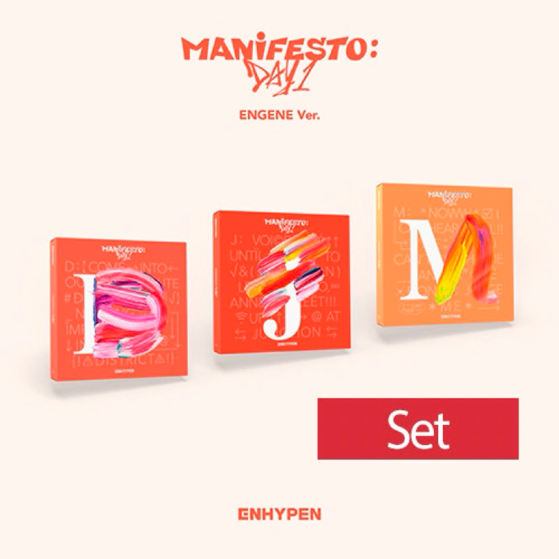 Jual (PO KOREA) SET ENHYPEN - MANIFESTO : DAY 1 [ENGENE VER. SET] ORIGINAL KOREA | Shopee Indonesia