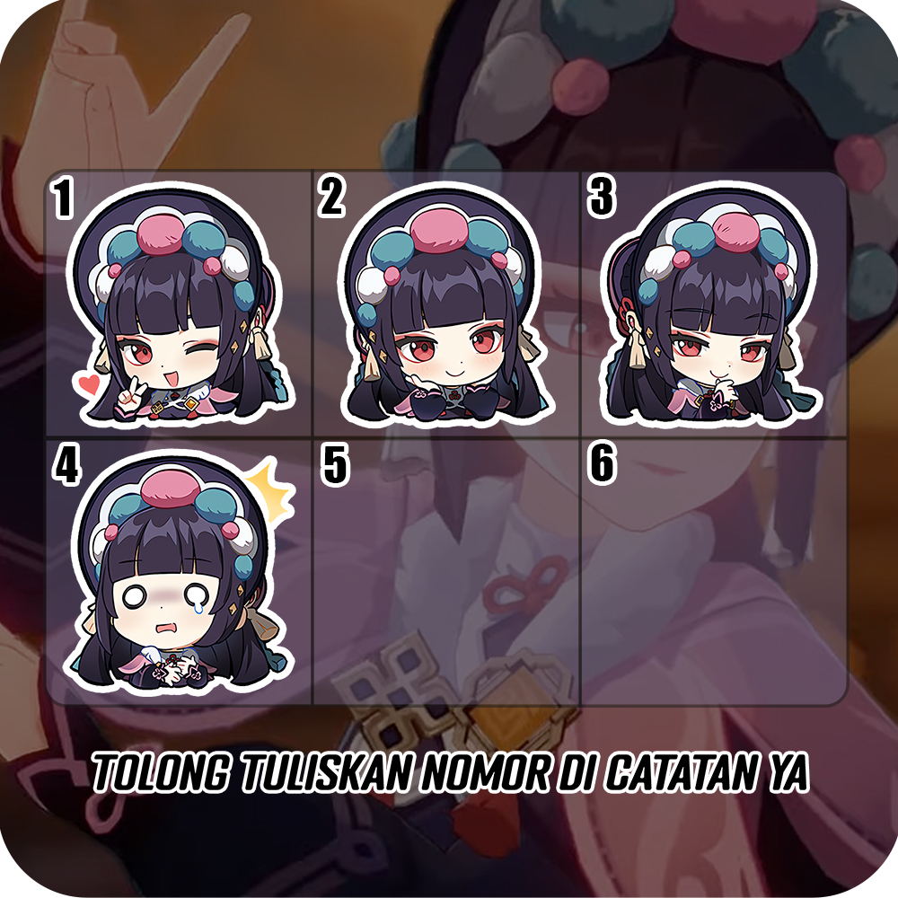 Jual Stiker Glossy Yunjin Genshin Impact, Sticker Anime Lucu Untuk HP ...
