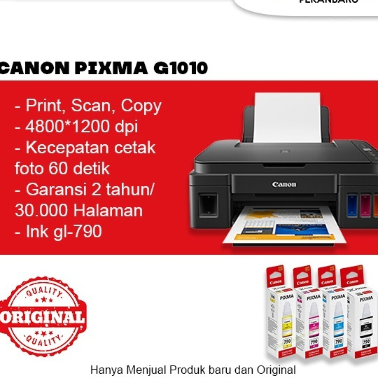 Jual CANON PIXMA G2010 MULTIFUNCTION INK EFFICIENT INK TANK PRINTER ...