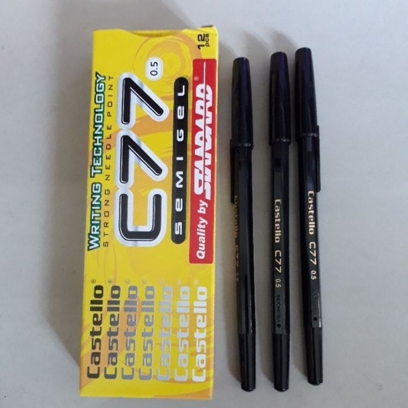 Jual Pulpen 0,5mm Standard Castello C77 (12pc) | Shopee Indonesia