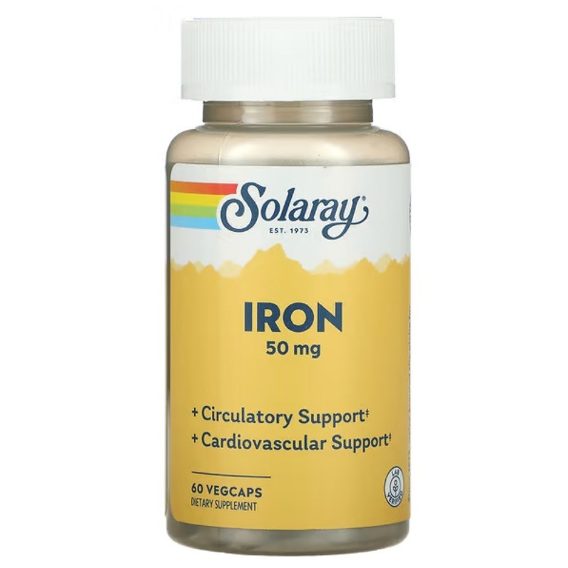 Jual Solaray Iron 50 mg 60 VegCaps | Shopee Indonesia
