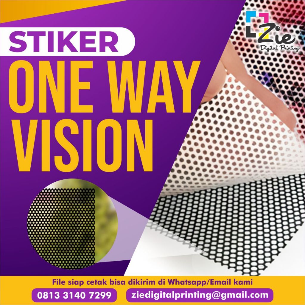 Jual CETAK STIKER ONE WAY VISION (BUAT KACA) | Shopee Indonesia