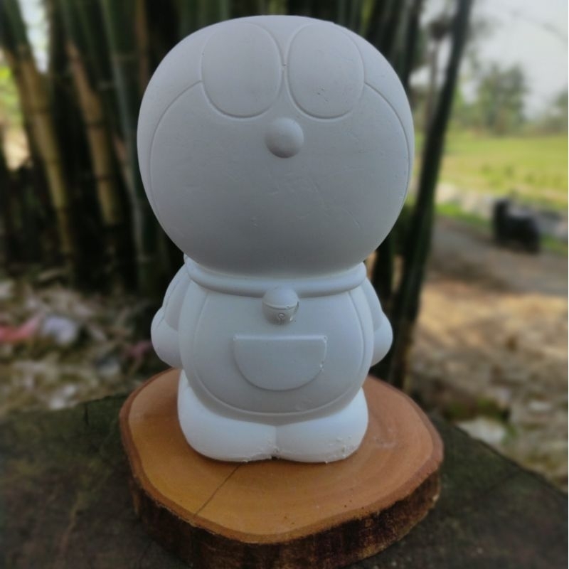 Jual patung celengan gypsum edukasi mewarnai doraemon | Shopee Indonesia