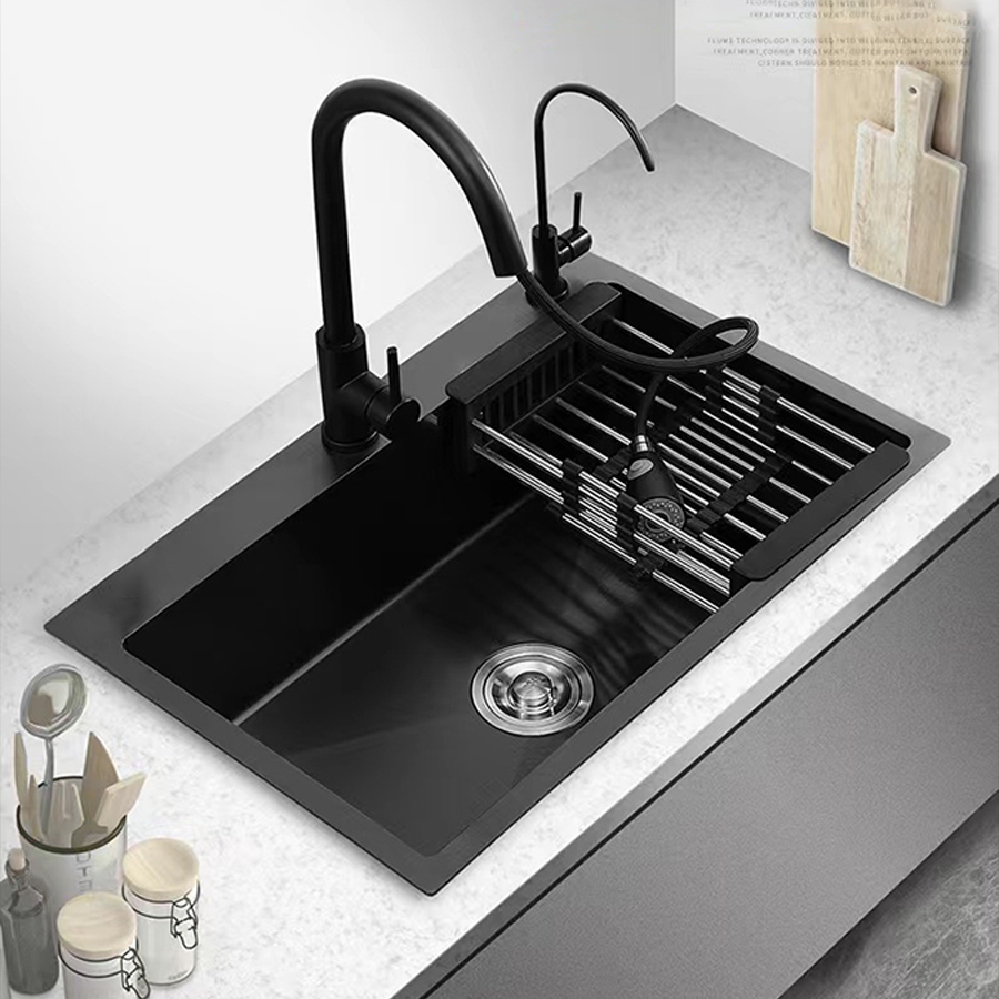 Jual SUS 304 Paket Kitchen Sink 5040/5243 BLACK /Bak Cuci Piring ...