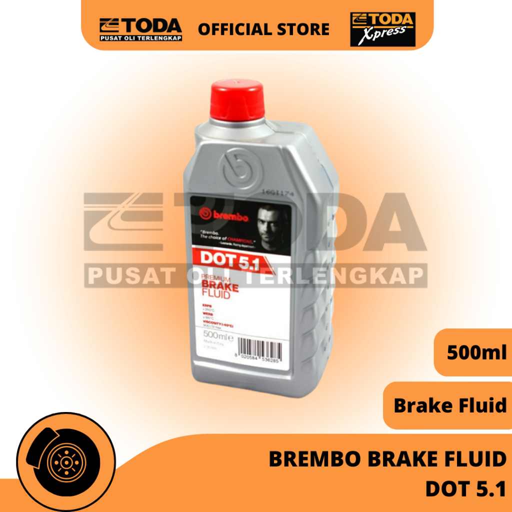 Jual Minyak Rem Brembo Brake Fluid Dot 5.1 500ml Original | Shopee ...