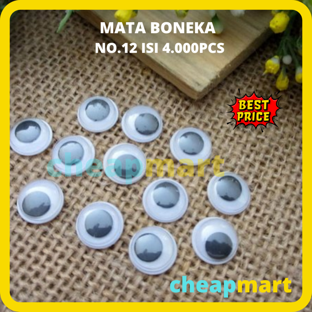 Jual Mata Boneka Mainan No 12 Mata-Mataan No 12 (4.000pcs) | Shopee ...