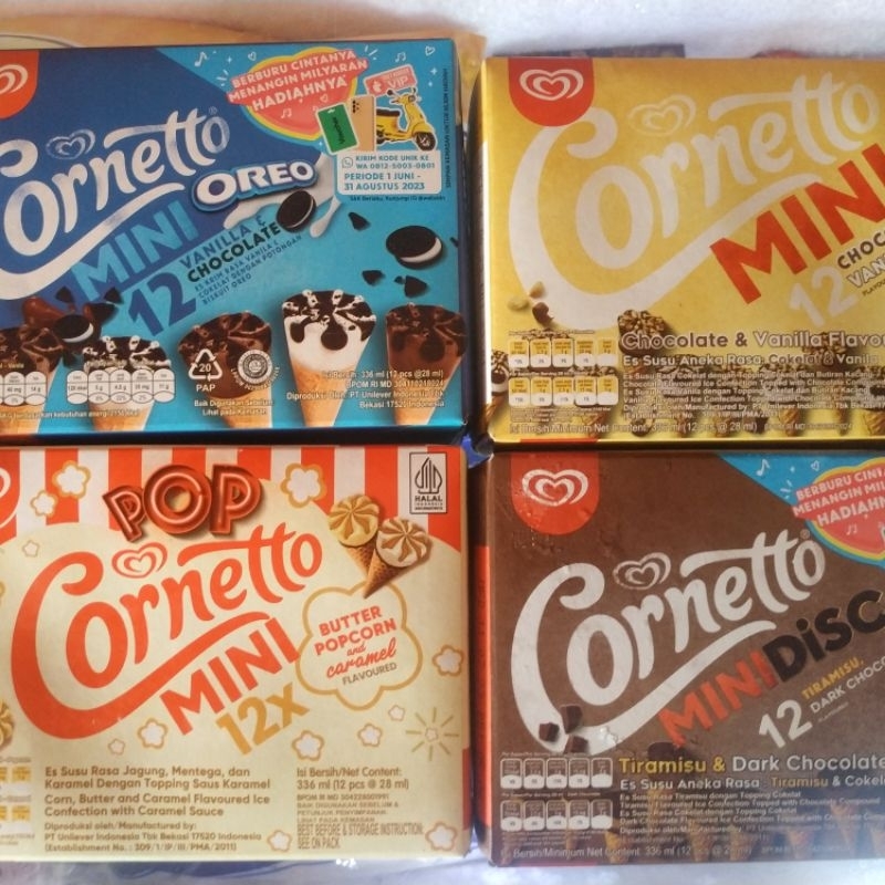 Jual Paket 2 Box Cornetto Mini | Shopee Indonesia