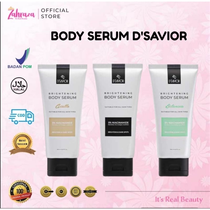 Jual DSAVIOR BODY SERUM PEMUTIH BADAN D'SAVIOR KEMASAN BARU | Shopee ...