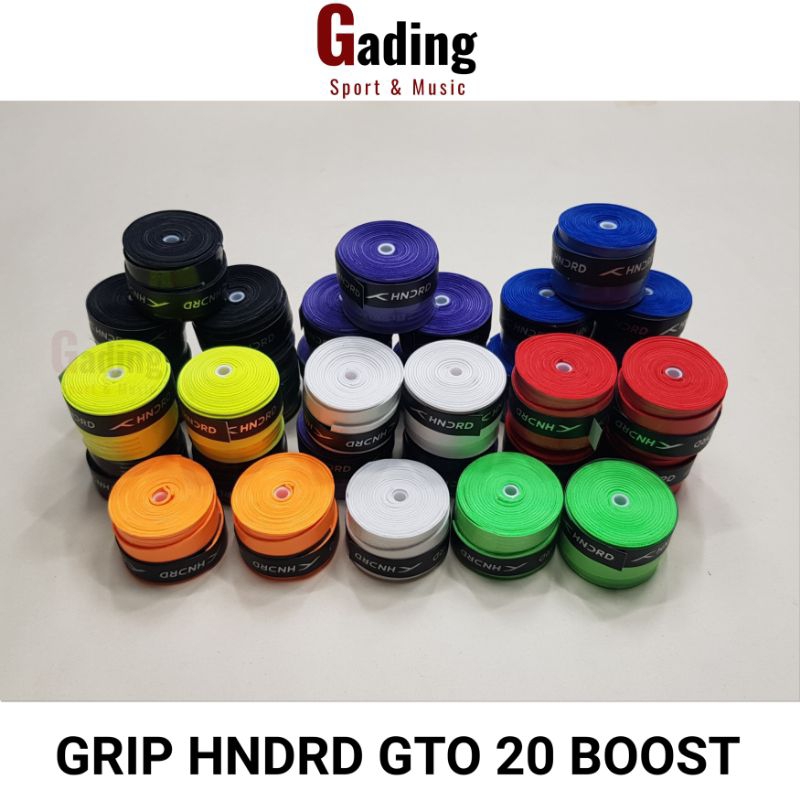 Jual Grip Raket Badminton Hundred GTO 20 Boost / Grip Karet Original ...