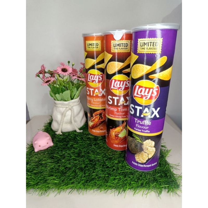 Jual Snack Lays Truffle Flavour/ Shrimp TomYum Flavour / Spicy Lobster ...