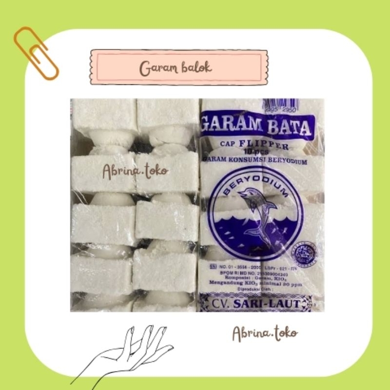 Jual Garam Balok/Garam Halus Balok/Garam Kotak | Shopee Indonesia