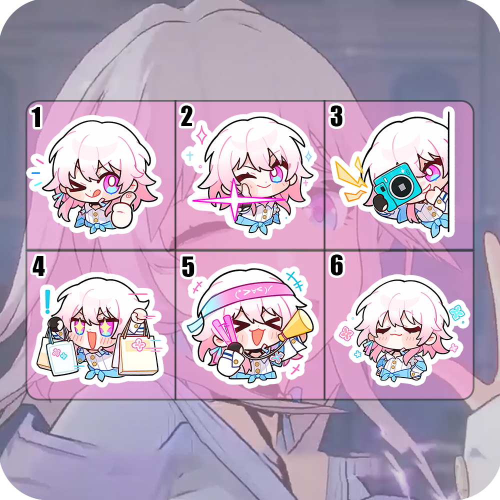 Jual Stiker Glossy 1 SET Honkai Star Rail HSR, Sticker Anime Lucu Untuk ...