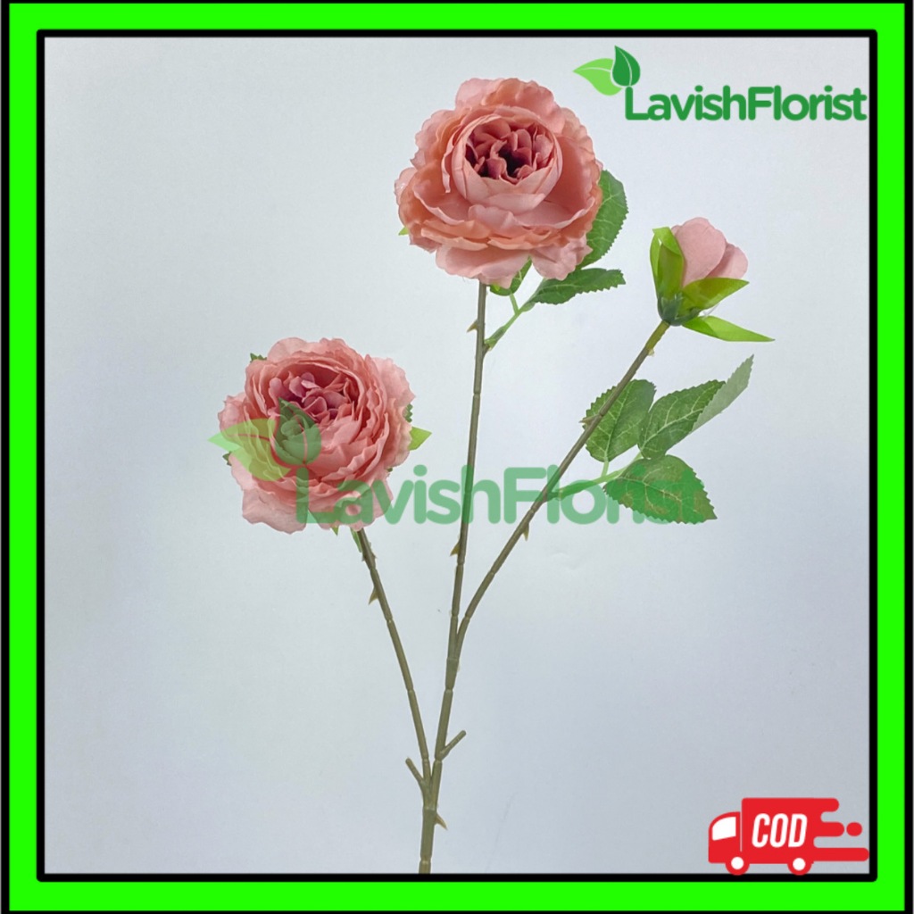 Jual [3 Tangkai] Bunga Peony X3 Artificial / Bunga Palsu Plastik ...