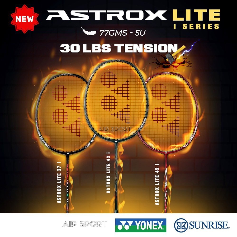Jual Raket Badminton Yonex Astrok Lite 45i 43i 37i Original Free Senar ...