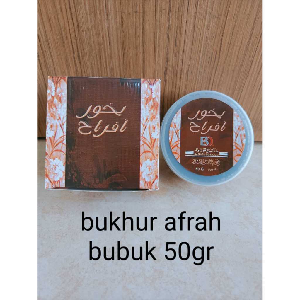 Jual bukhur afrah kayu bukhur afrah bubuk bukhoor afrah kemasan 50gr ...