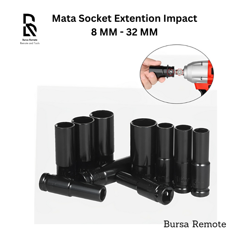 Jual Mata Socket Extention Impact 8 MM - 32 MM Kunci Sok Impact 1/2 ...