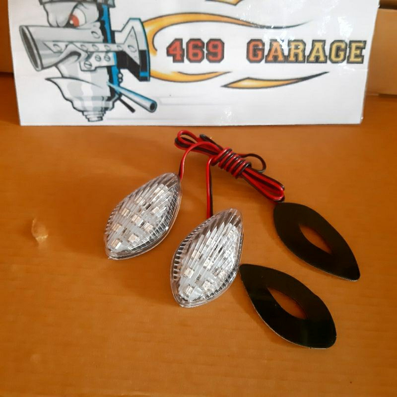 Jual Lampu Sein Tempel Led Kuning| Riting Tempel | Lampu Sein Tempel Mx king Vixion Cbr Ninja ...