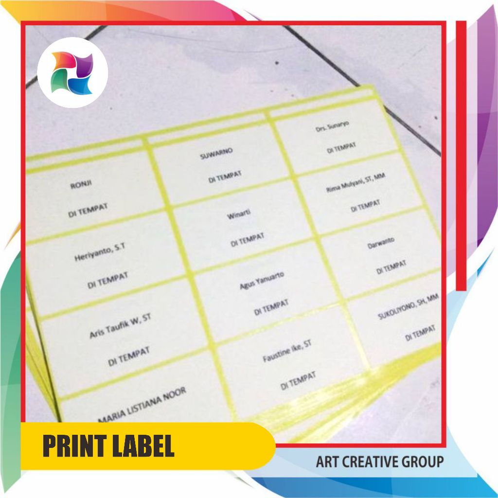 Jual Label Undangan / Cetak Nama di Label Undangan | Shopee Indonesia