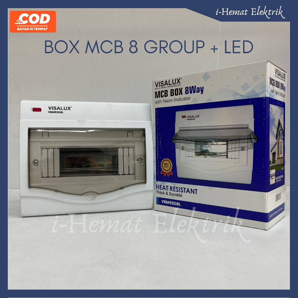 Jual Visalux BOX MCB 4-8 Group LED Indikator Tutup Panel Kualitas Bagus Luar dan Dalam Ruangan ...