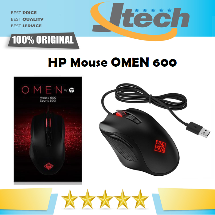 Jual HP OMEN 600 Pro Gaming Mouse Wired 5000 DPI Weigth Adjust | Shopee ...