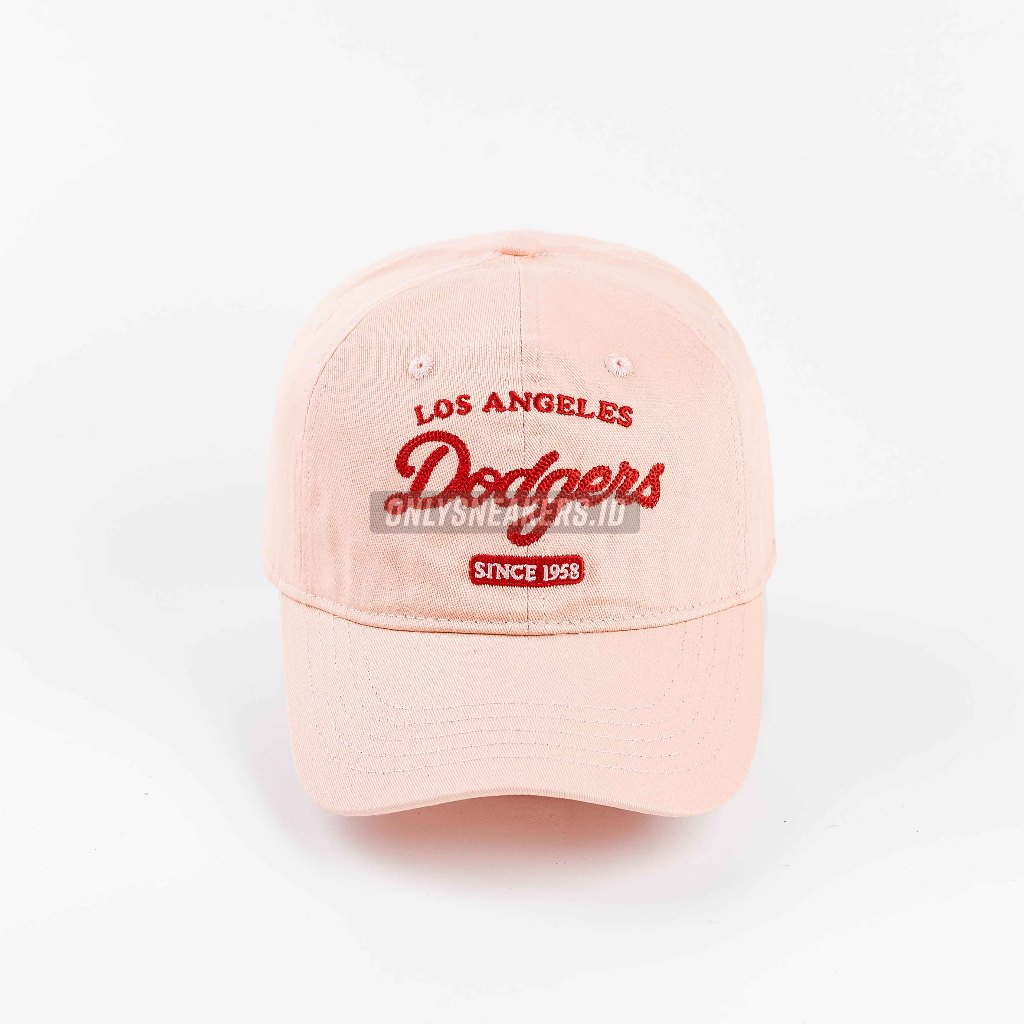 Jual MLB CURSIVE LOGO UNSTRUCTURED BALL CAP CLEVE PEACH | Shopee Indonesia