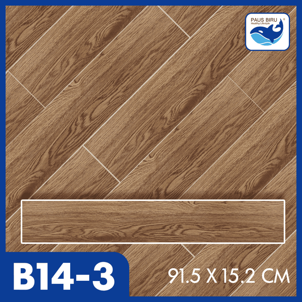 Jual Paus Biru - Lantai Vinyl Foam Stiker Lantai Kayu Parket 91.5cm x ...