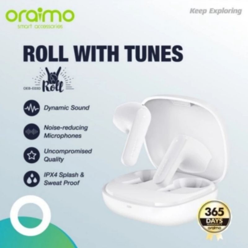 Jual ORAIMO ROLL TWS TRUE WIRELESS EARBUDS BLUETOOTH V5.0 EARPHONE OEB ...