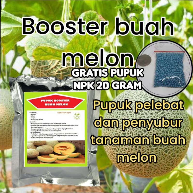 Jual pupuk booster organik pelebat tanaman melon 250 gram | Shopee Indonesia