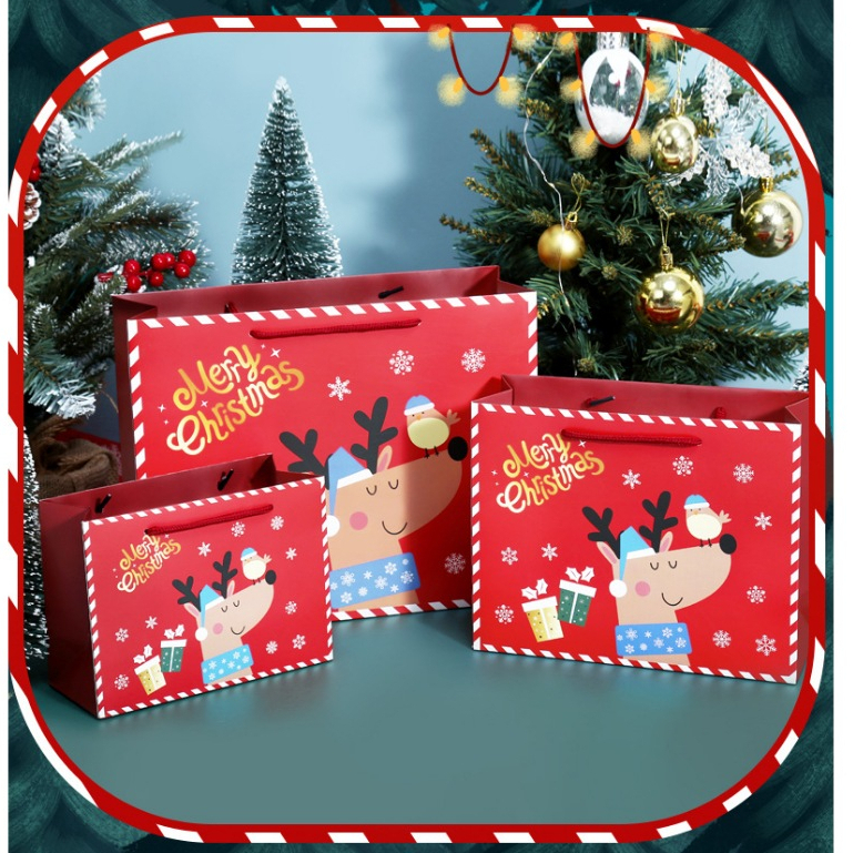Jual PAPER BAG NATAL MERRY CHRISTMAS/ TAS HADIAH NATAL PREMIUM ...