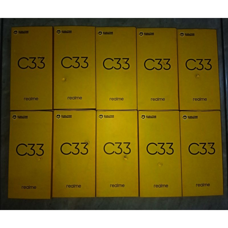 Jual dus box, box hp realme C33 100% original copotan, ada impex isi ...