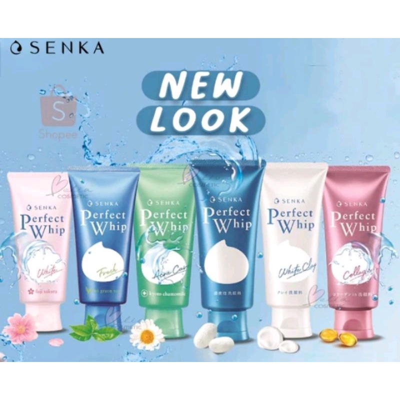 Jual Senka Facial Wash Perfect Whip All Variant 100gr/120gr/50gr ...