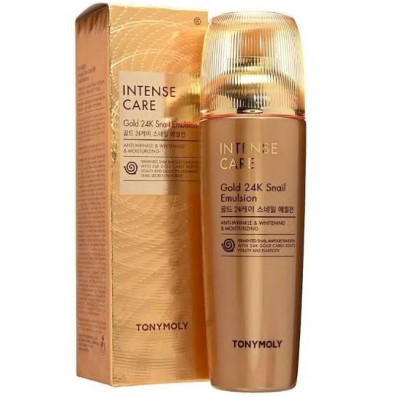 Jual TONYMOLY intense care gold 24K snail emulsion 140ml | Shopee Indonesia