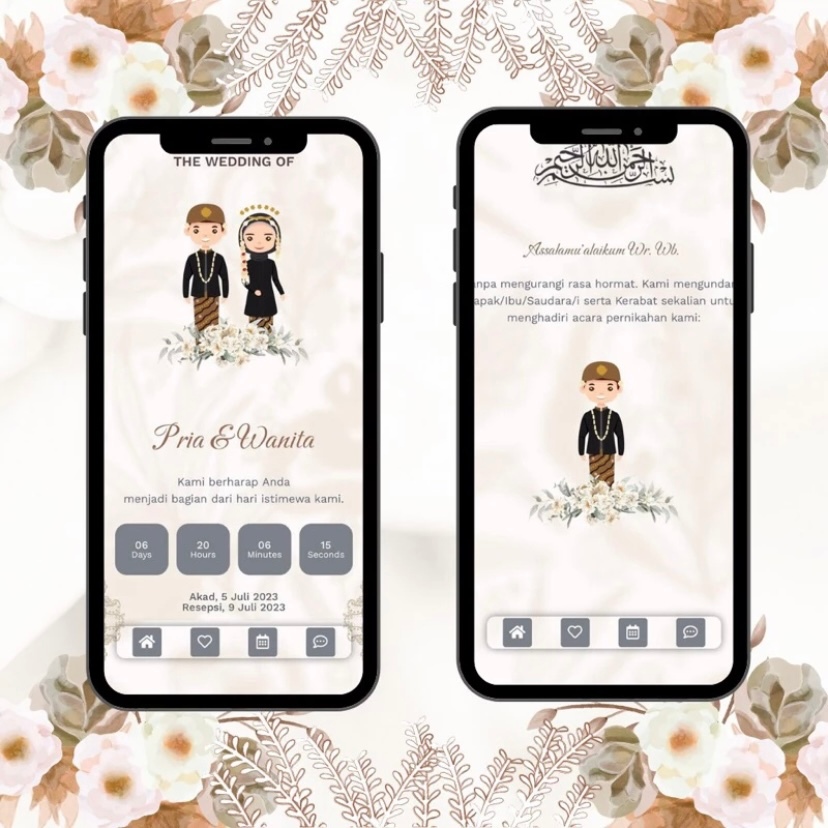 Jual Undangan Digital Website Pernikahan Design by Raja Digital ...