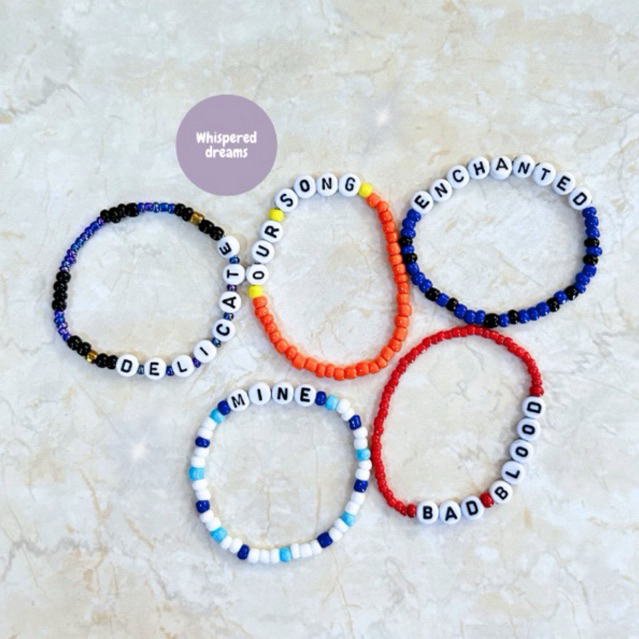 Jual Friendship bracelet (Taylor swift songs inspired) simple vers ...