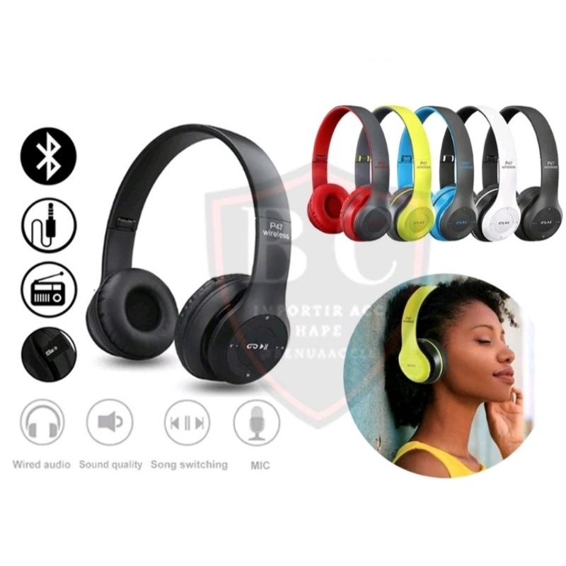 Jual Headphone Wireless / Heatset / Minimalis / Bluetooth /Tanpa kabel | Shopee Indonesia