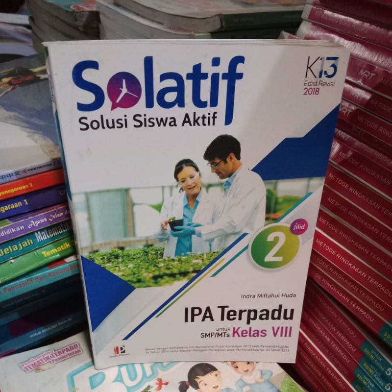 Jual buku solatif IPA terpadu SMP kelas 2-8 penerbit media prestasi ...