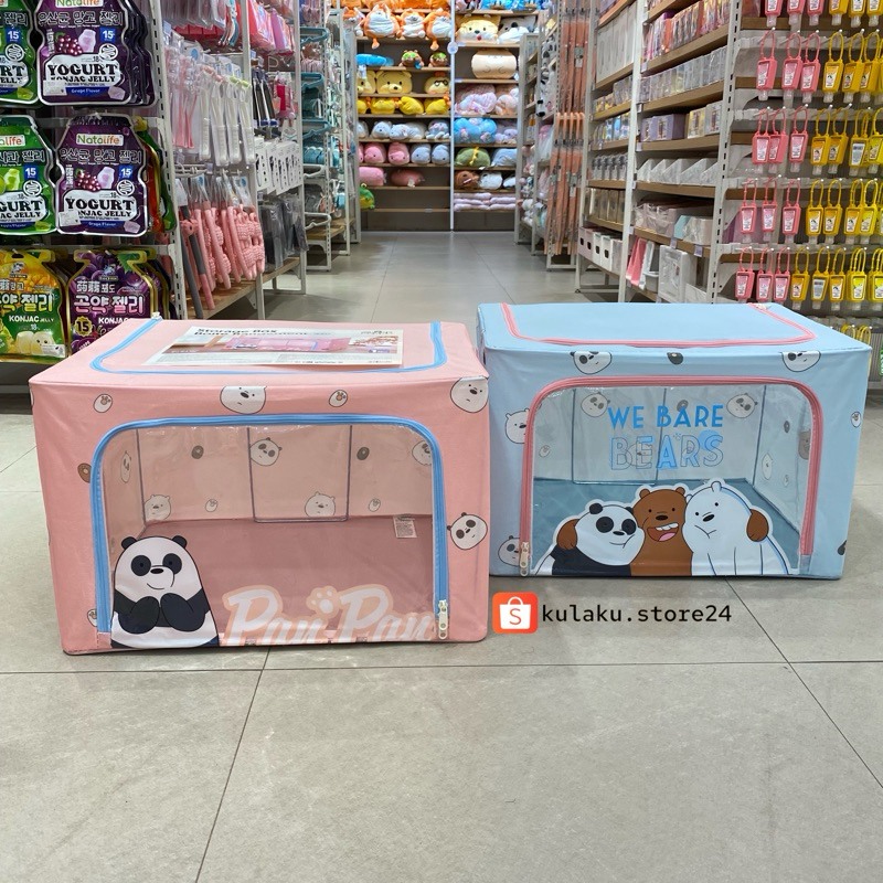 Jual MINISO We Bare Bears Storage Box size 66L (50 x 40 x 33cm ...