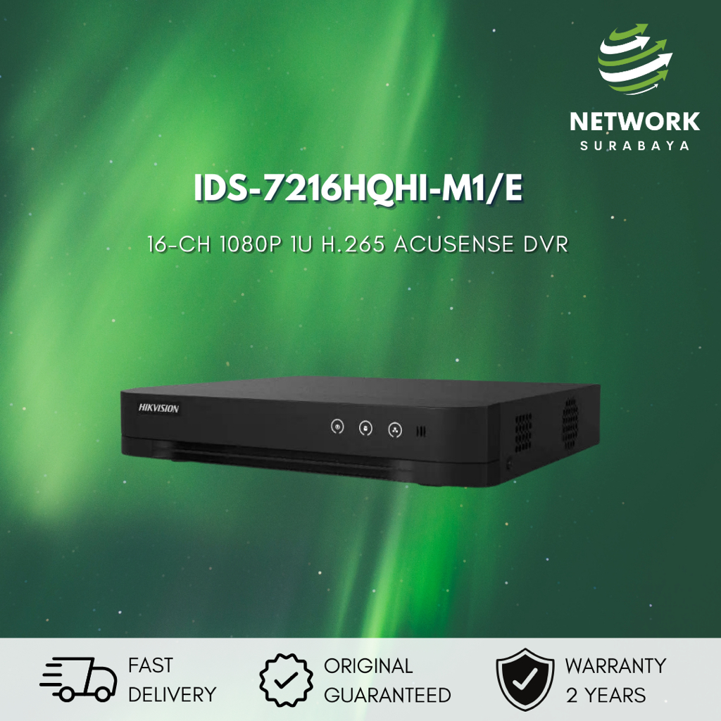 Jual HIKVISION DVR 16CH iDS-7216HQHI-M1/E TURBO ACUSENSE DVR SUPPORT ...