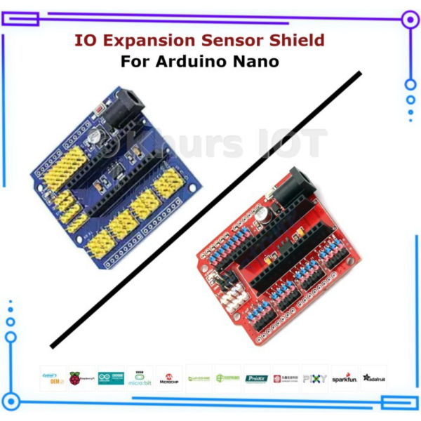 Jual Io Expansion Sensor Shield Untuk Arduino Nano Uno Biru Limited Shopee Indonesia 