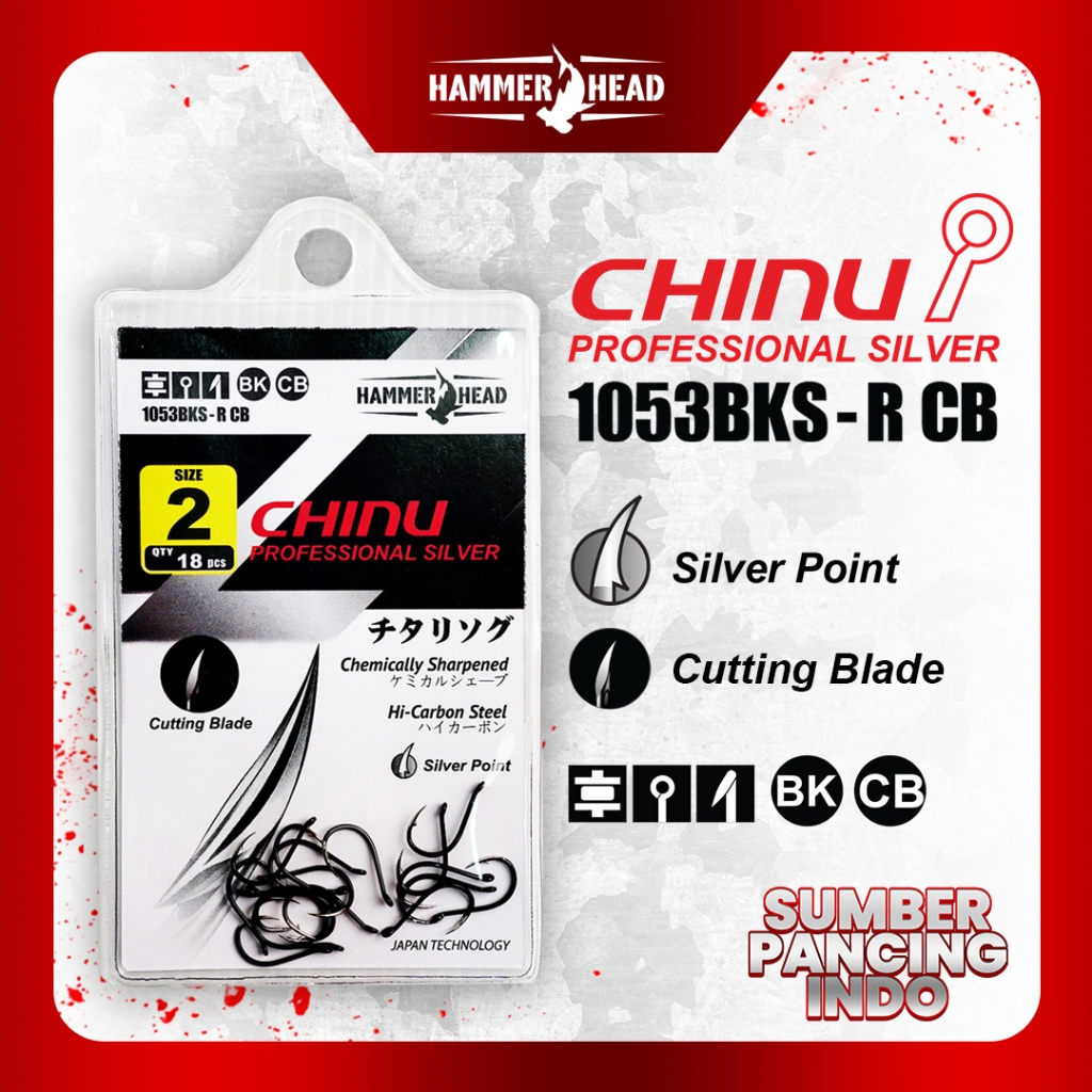 Jual HAMMERHEAD Kail Pancing 1053BKS-R CB CHINU PROFESSIONAL SILVER ...
