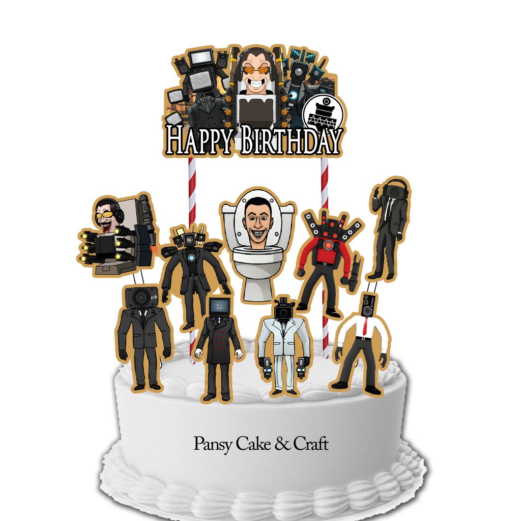 Jual Cake topper SKibidi Toilet / Titan Cameramen Big EKONOMIS | Shopee ...