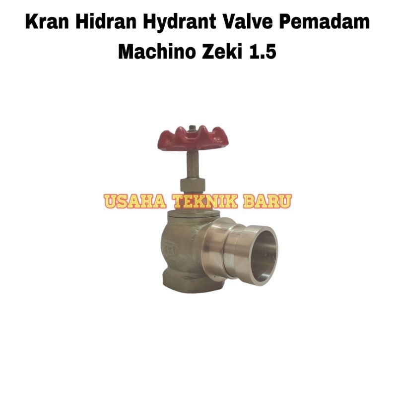 Jual Kran Hydrant Valve Pemadam Machino Zeki 1.5 Inch Full kuningan ...