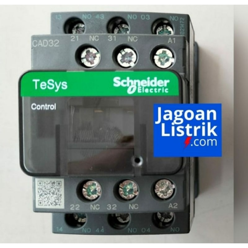 Jual Kontaktor CAD32 Schneider Contactor Relay Kontrol CAD 32 24V 110V ...