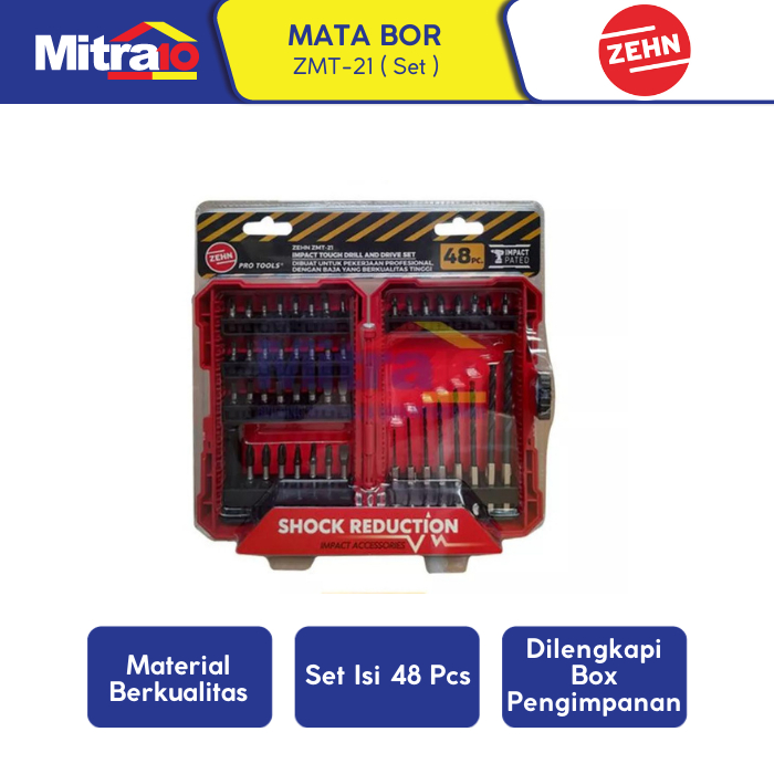 Jual Set Mata Bor Zehn ZMT-21 - Drill Bit Kit | Shopee Indonesia