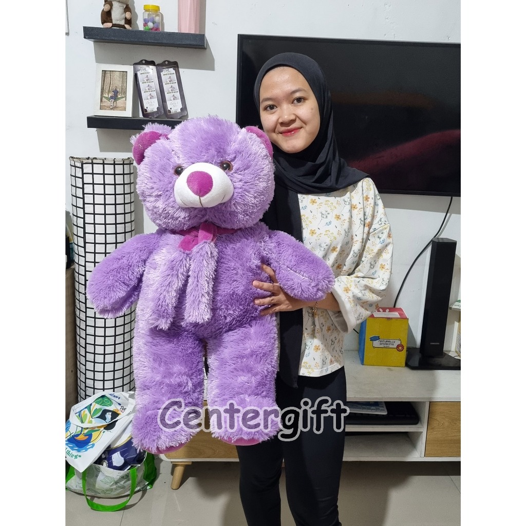 Jual Boneka Teddy Bear XL Syal Gemoy SNI Bahan Premium | Shopee Indonesia